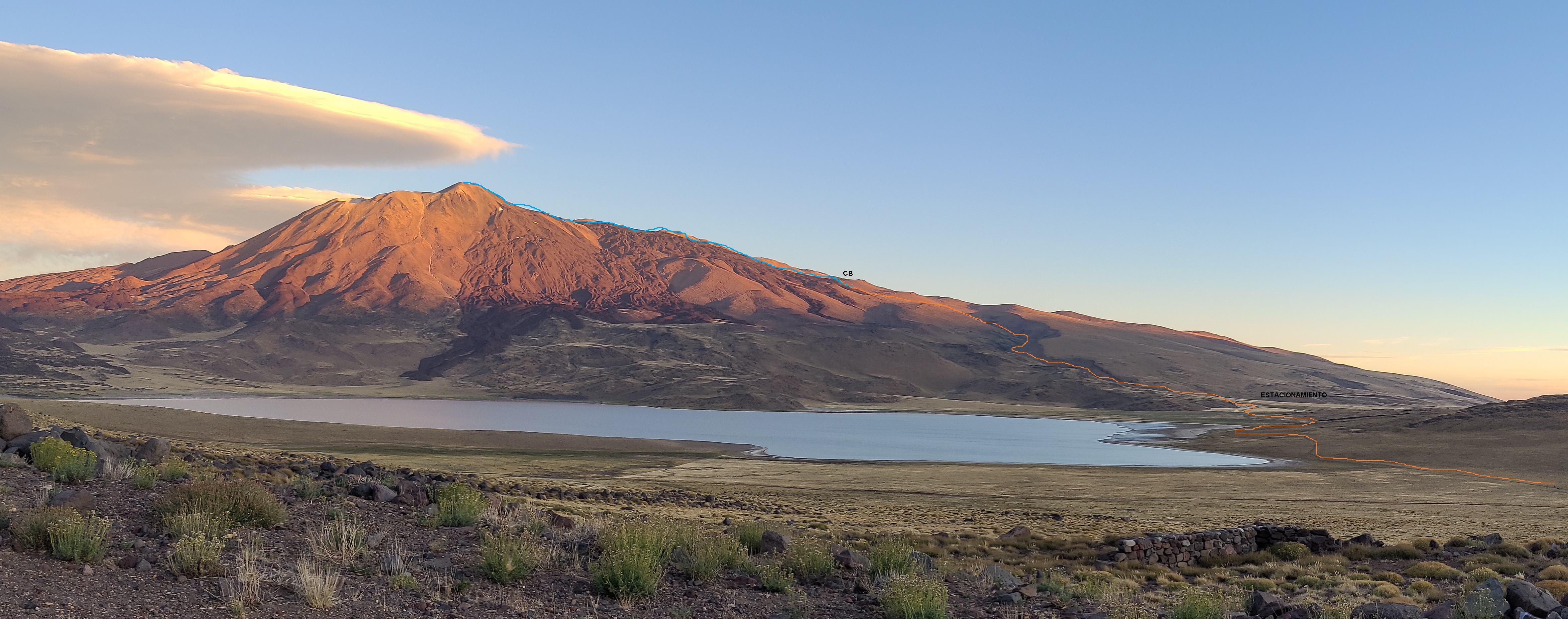 Volcán Tromen - de los Milicos - Andeshandbook